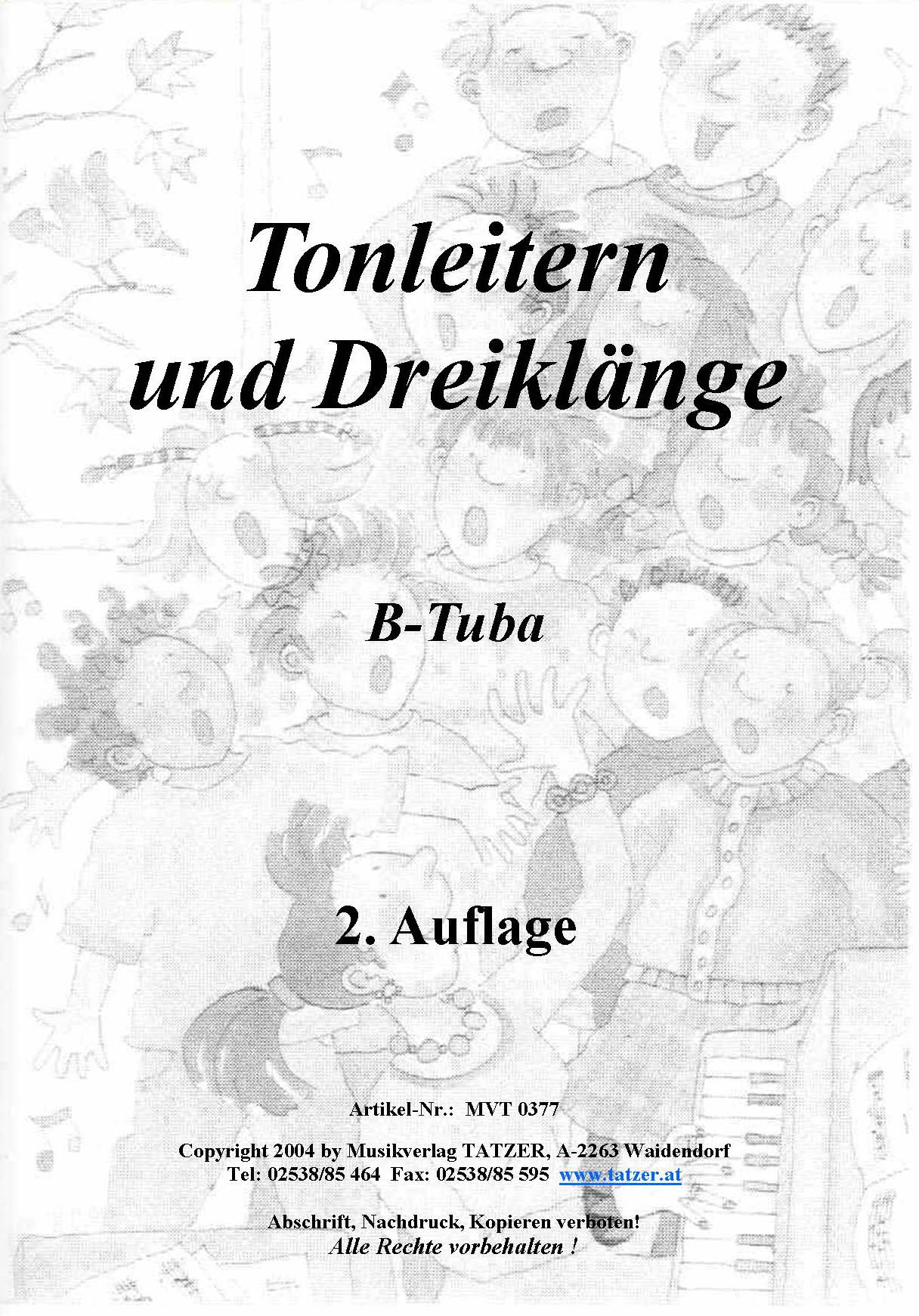 Musikverlag Tatzer | Tonleitern und Dreiklänge, B-Tuba